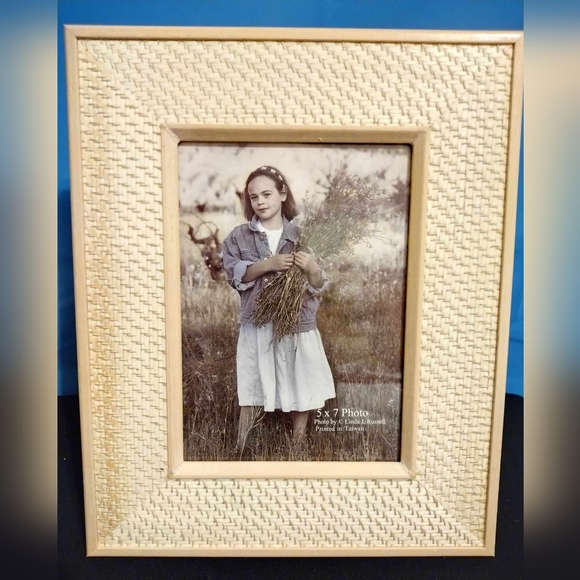 Accents | Vintage Rattan Picture Frame | Poshmark